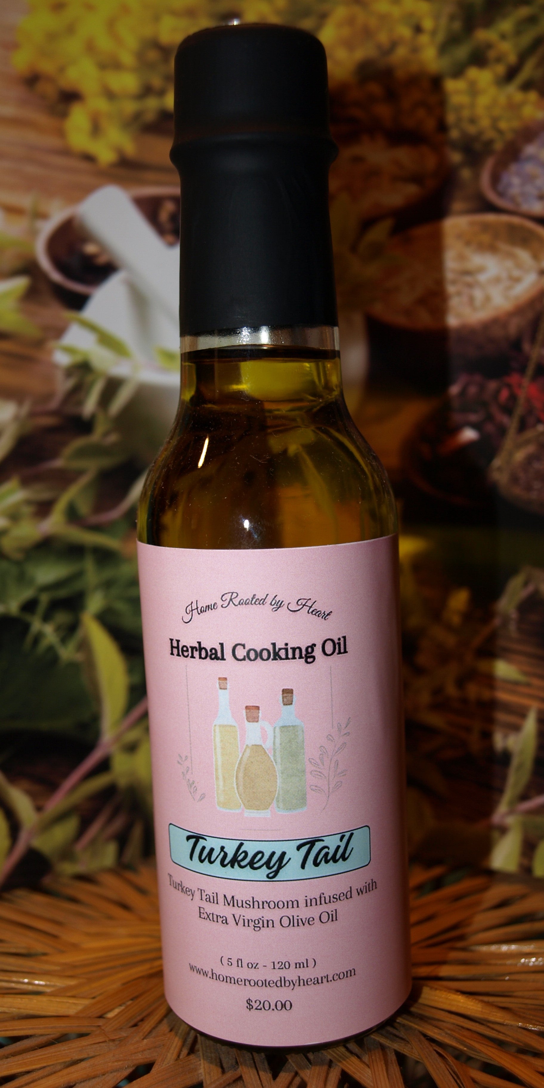 Turkey tail Mushroom Cooking Oil – Home Rooted by Heart